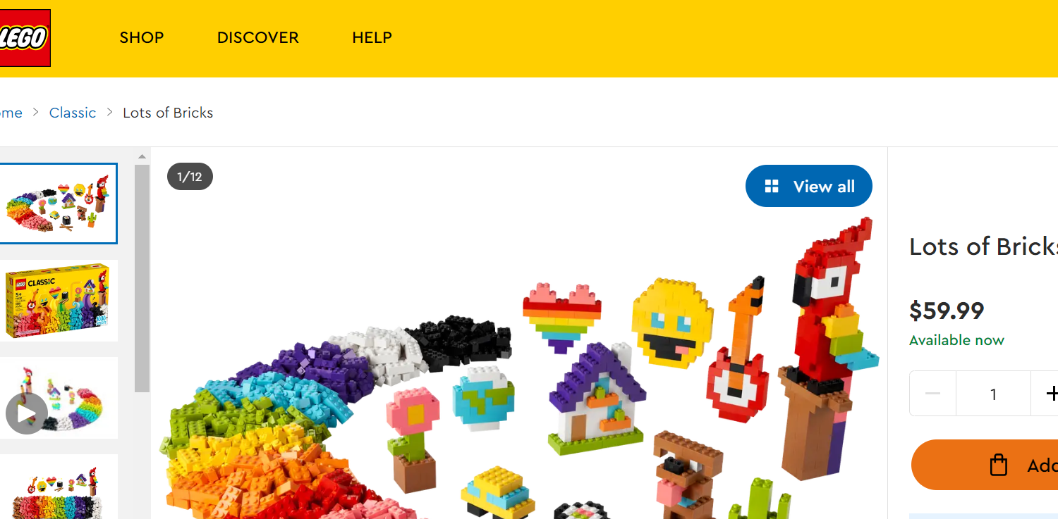 Txt.ThatDailyDeal - SOLD OUT - (For reference, 1,000 of the Lego brand ...